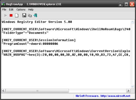 Revisa los cambios en el registro de Windows con RegFromApp | ElGeek