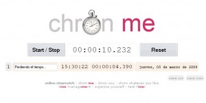 ChronMe, el cronómetro online | ElGeek