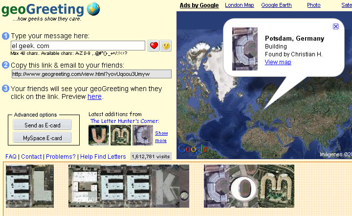 El alfabeto según Google Earth | ElGeek