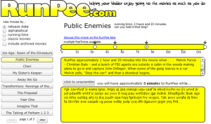 RunPee te dice cuándo es mejor ir al baño en el cine | ElGeek