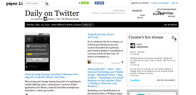 Transforma tu cuenta de Twitter en un periódico digital | ElGeek